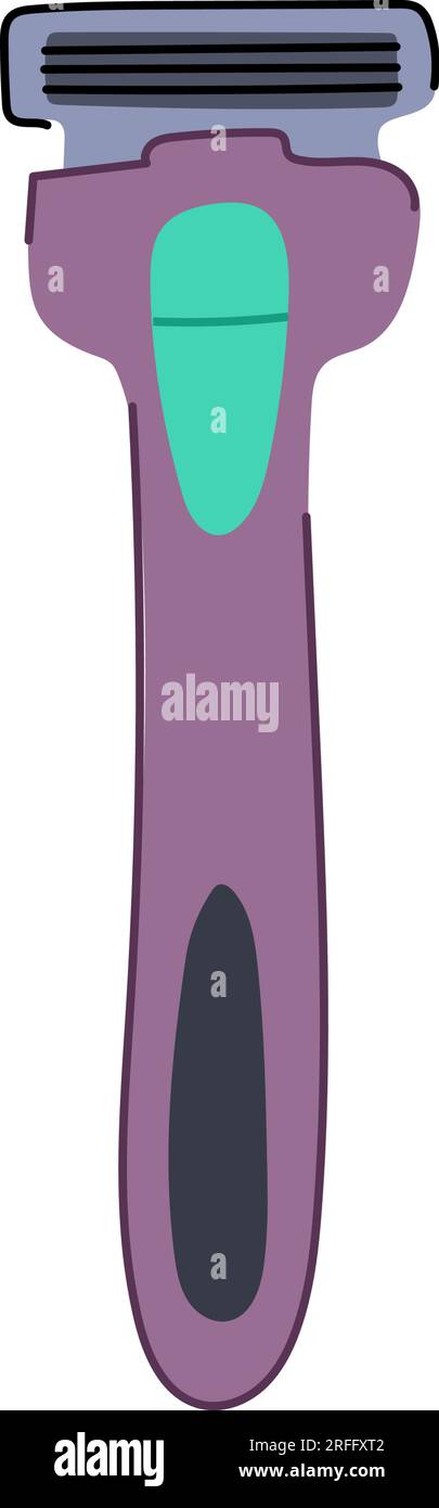 steel shaver handle cartoon vector illustration Stock Vector Image ...