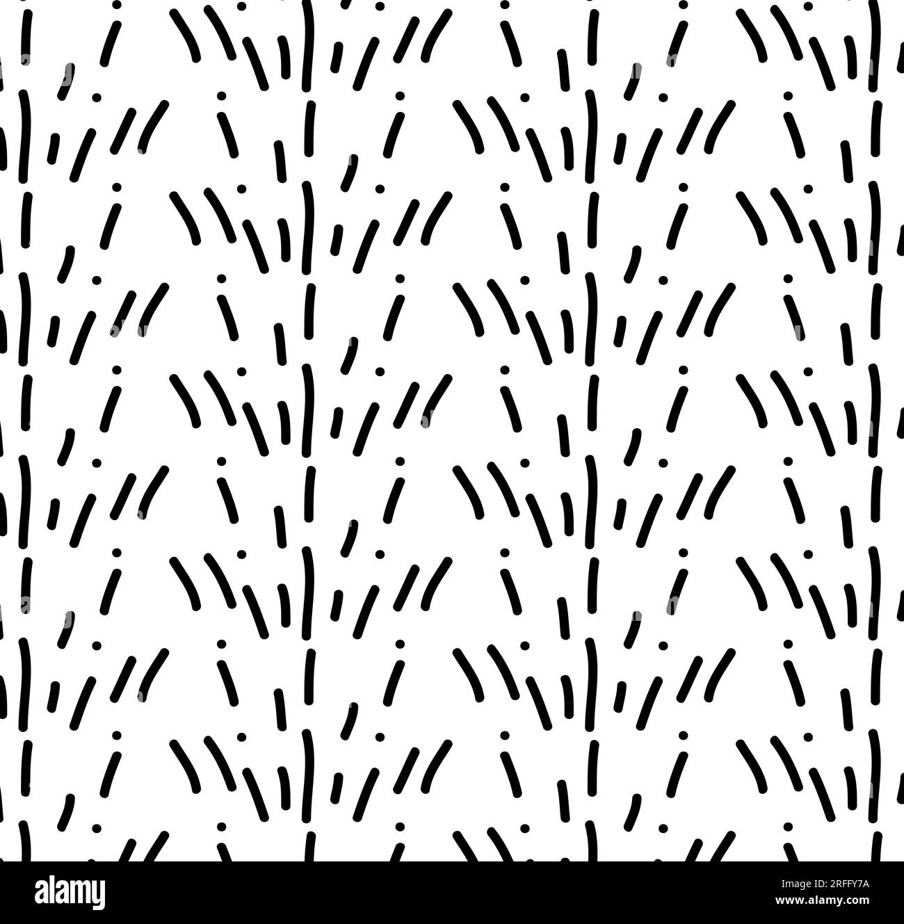 Minimal Random Dash Line Pattern. Black And White Abstract Geometric ...