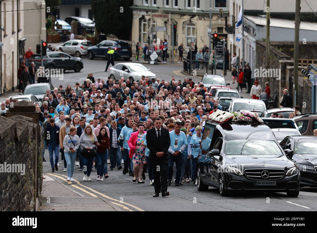 The funeral procession of Kiea McCann makes its way to the Sacred Heart ...