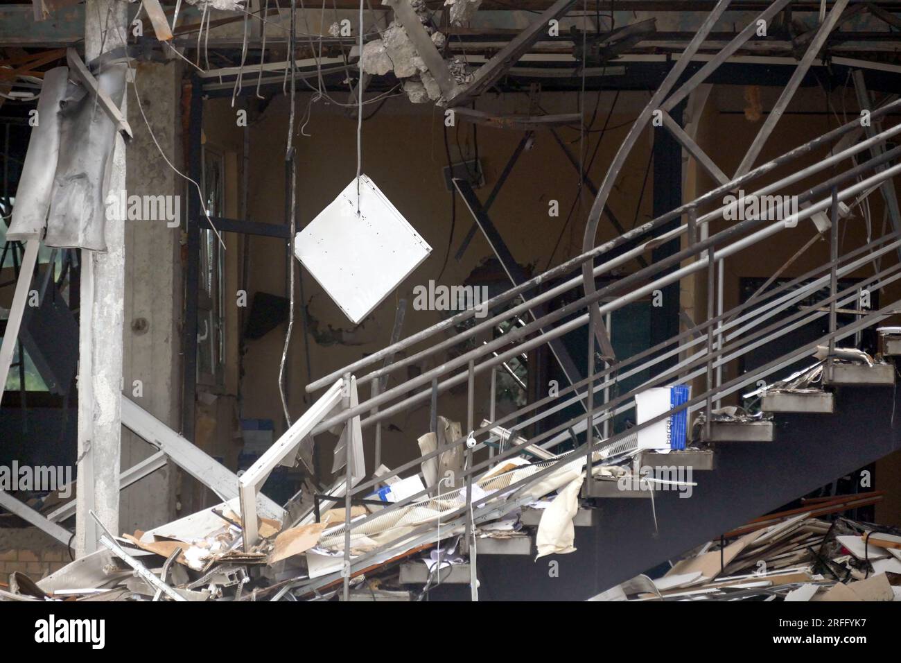 Non Exclusive: IZMAIL, UKRAINE - AUGUST 2, 2023 - The damage done to ...