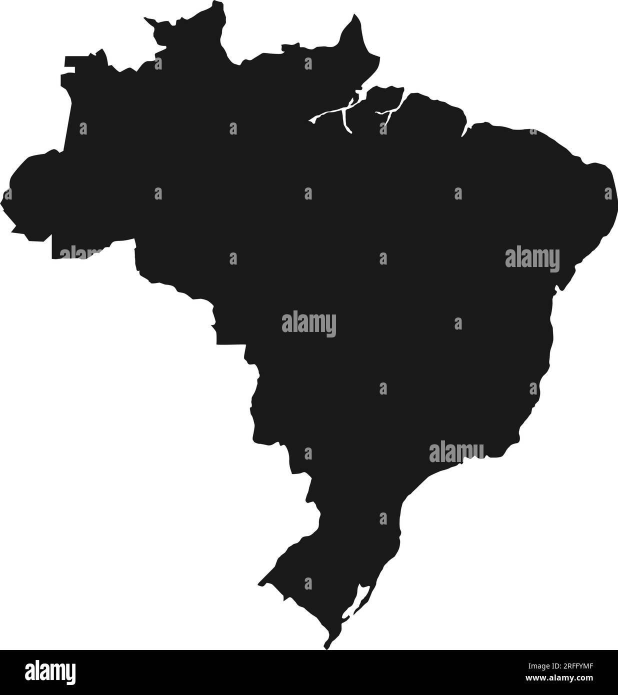 Brazil map icon hi-res stock photography and images - Alamy