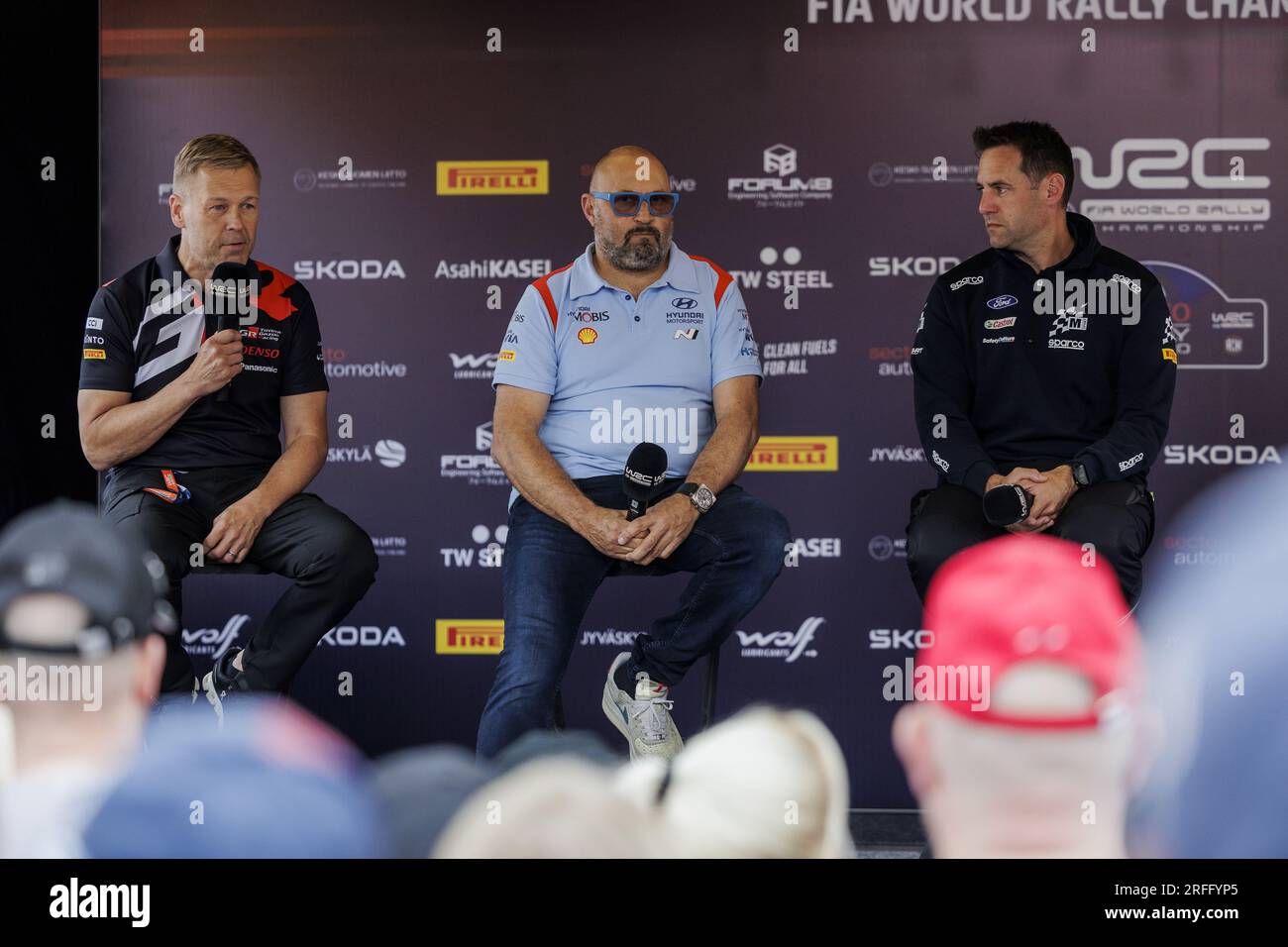 portrait during the Rally Finland 2023, 9th round of the 2023 WRC World ...