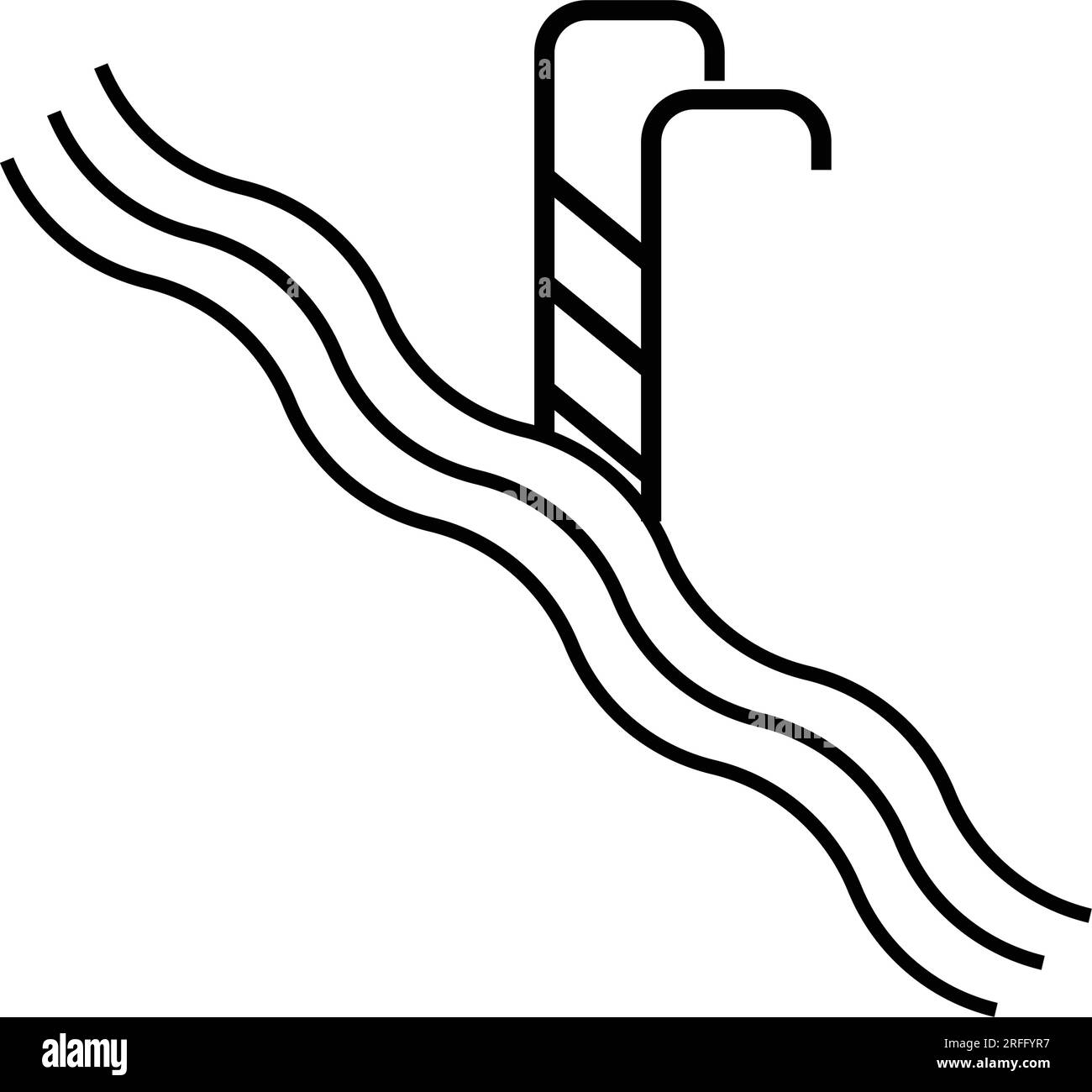 Swimming icon swimmer symbol flat hi-res stock photography and images ...