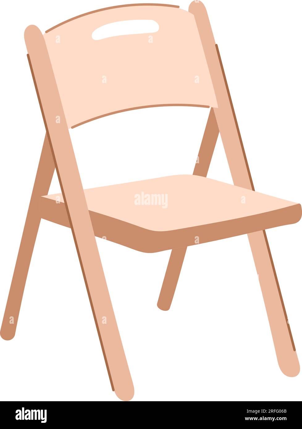 home wooden chair cartoon vector illustration Stock Vector Image & Art ...