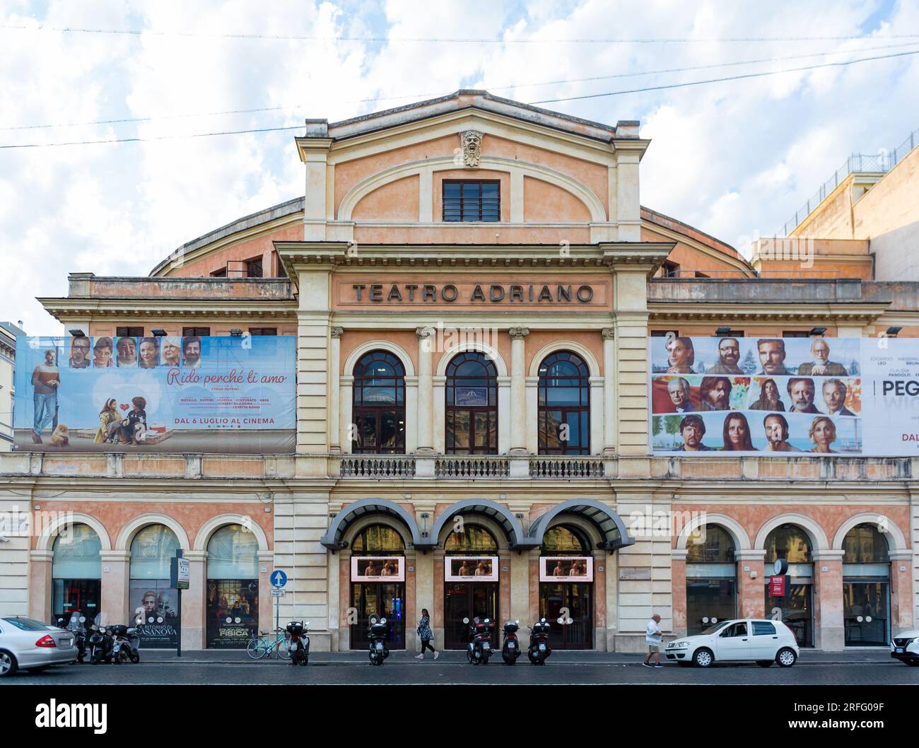 Rome, Lazio, Italy, The Adriano Theater or Cinema Adriano is a multiplex cinema that is born in ...