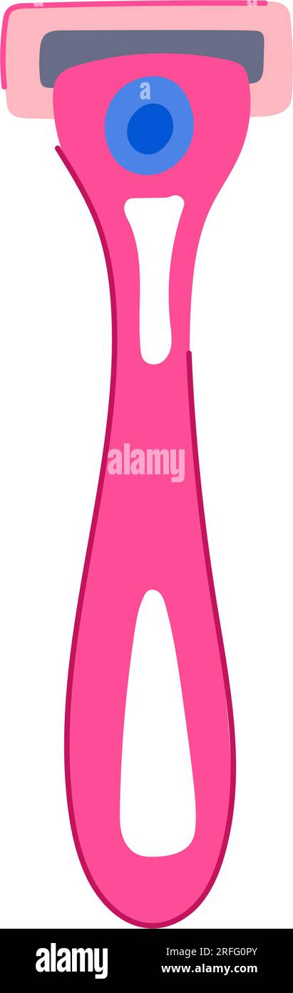 shave shaver handle cartoon vector illustration Stock Vector Image ...
