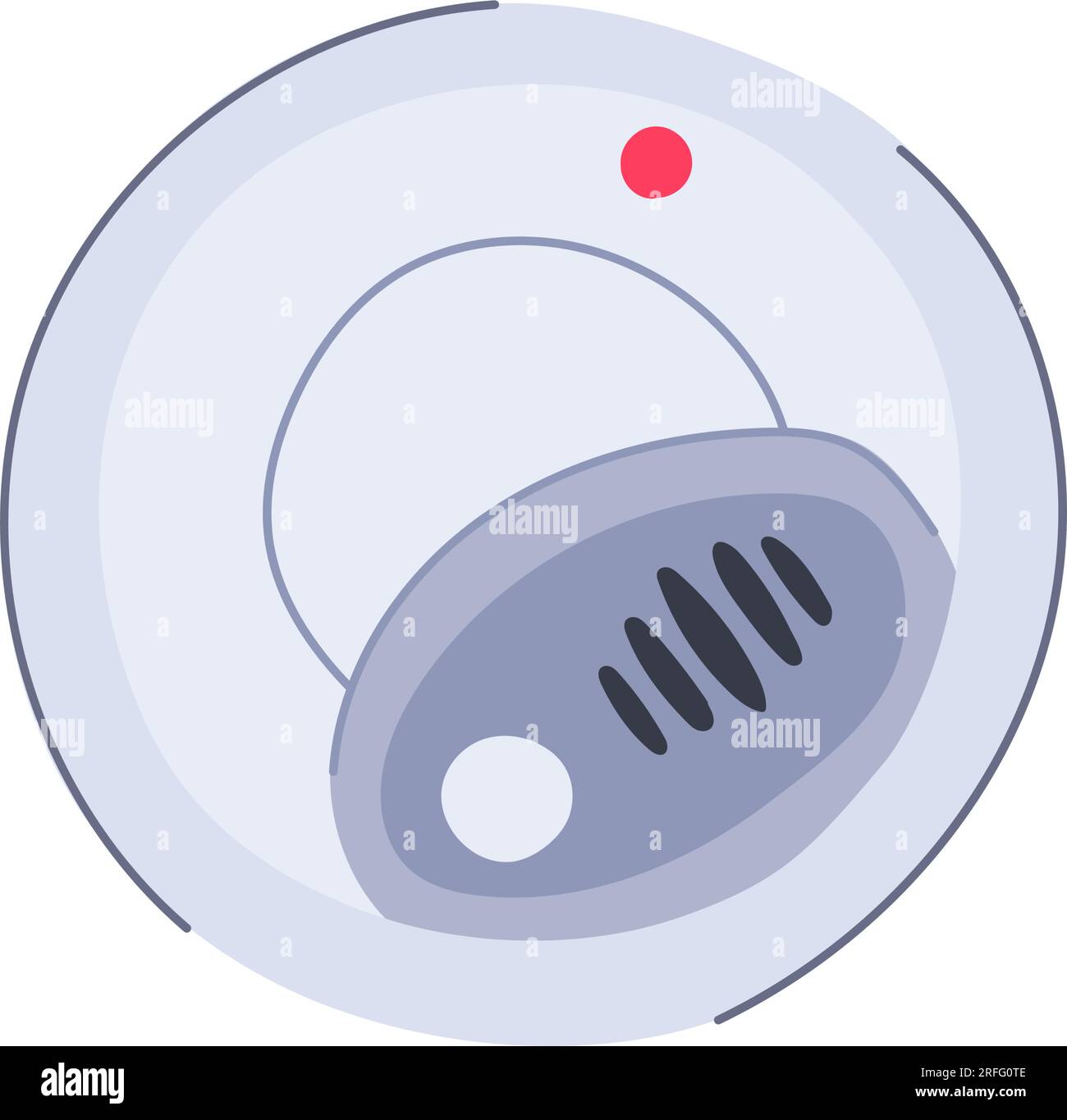 carbon smoke detector cartoon vector illustration Stock Vector Image ...