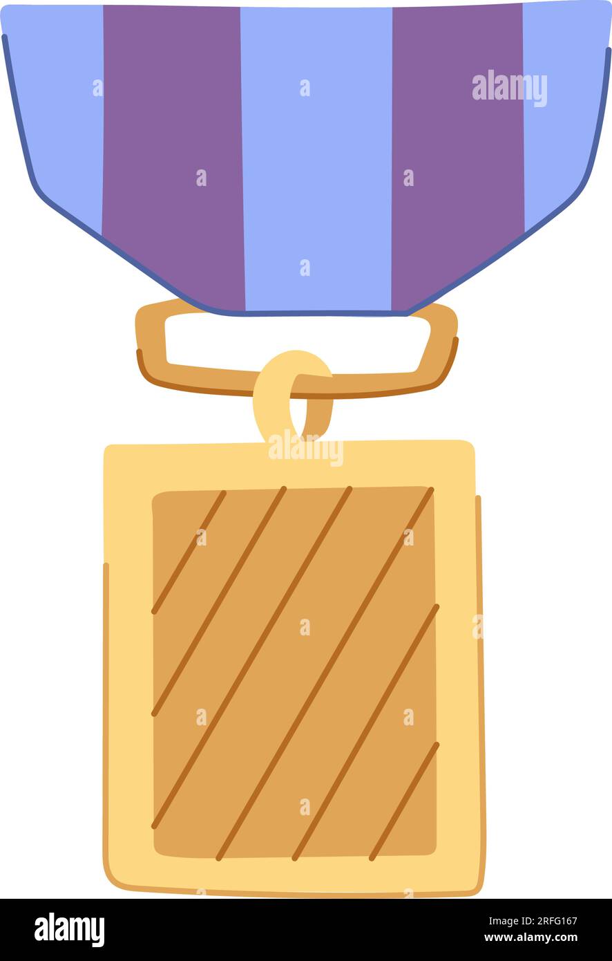 war military medal cartoon vector illustration Stock Vector Image & Art ...