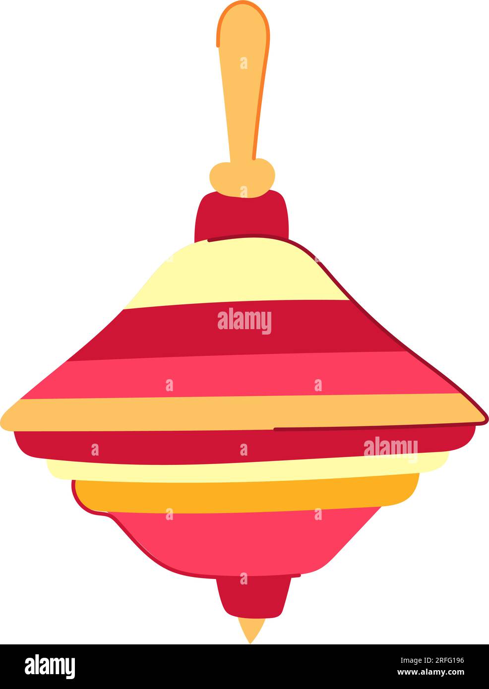 kid spinning top cartoon vector illustration Stock Vector Image & Art ...