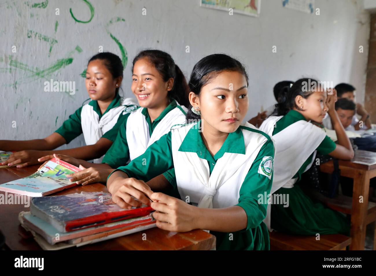 Bandarban, Bangladesh - July 27, 2023: The same educational curriculum ...