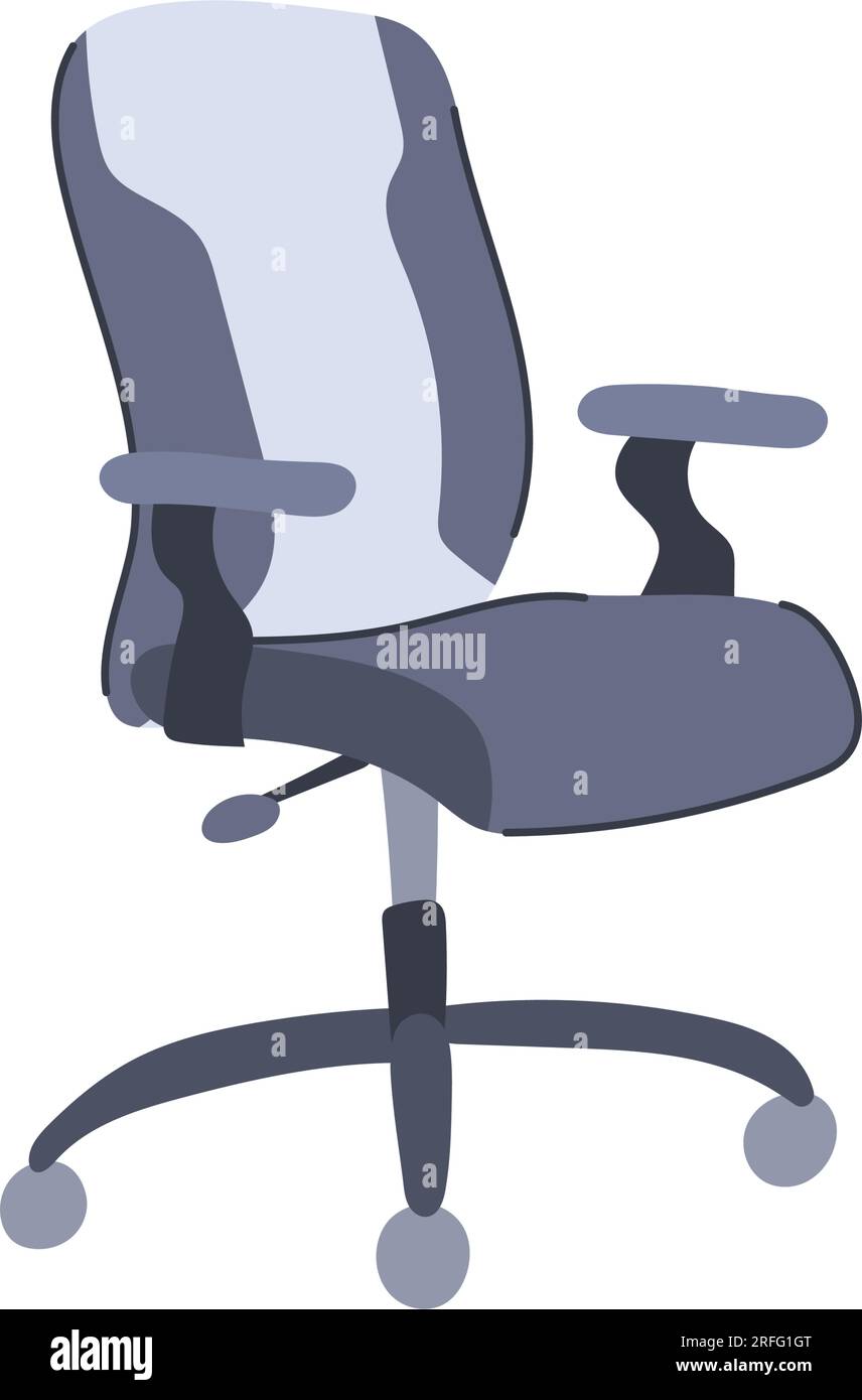 business office chair cartoon vector illustration Stock Vector Image ...
