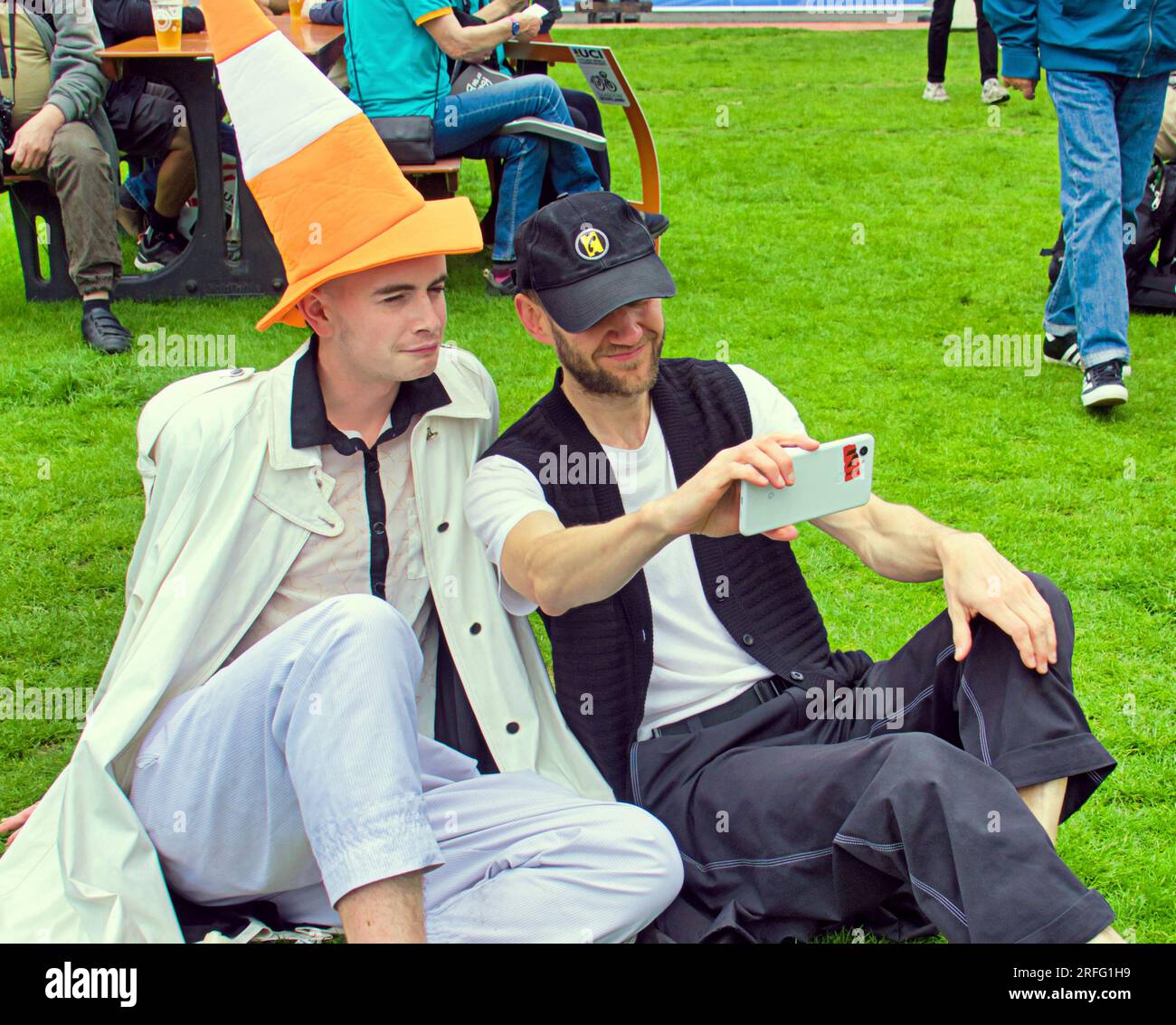 Glasgow, Scotland, UK. 3rd August, 2023. UCI Fan zone opens in George ...