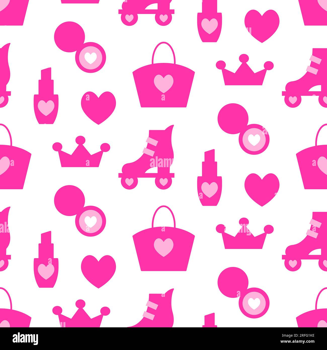 Girls party pink Stock Vector Images - Alamy