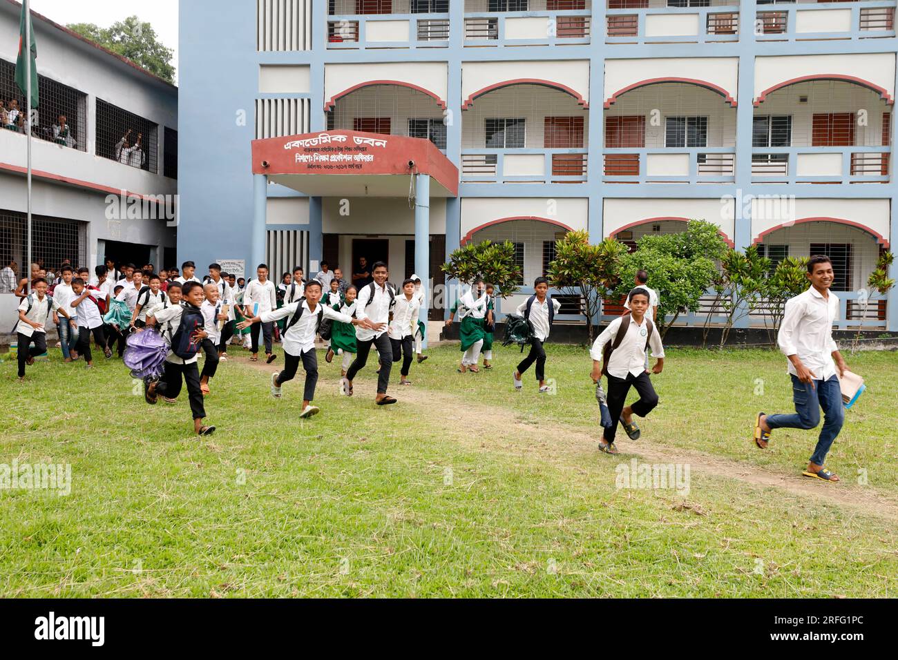 Bandarban, Bangladesh - July 27, 2023: The same educational curriculum ...