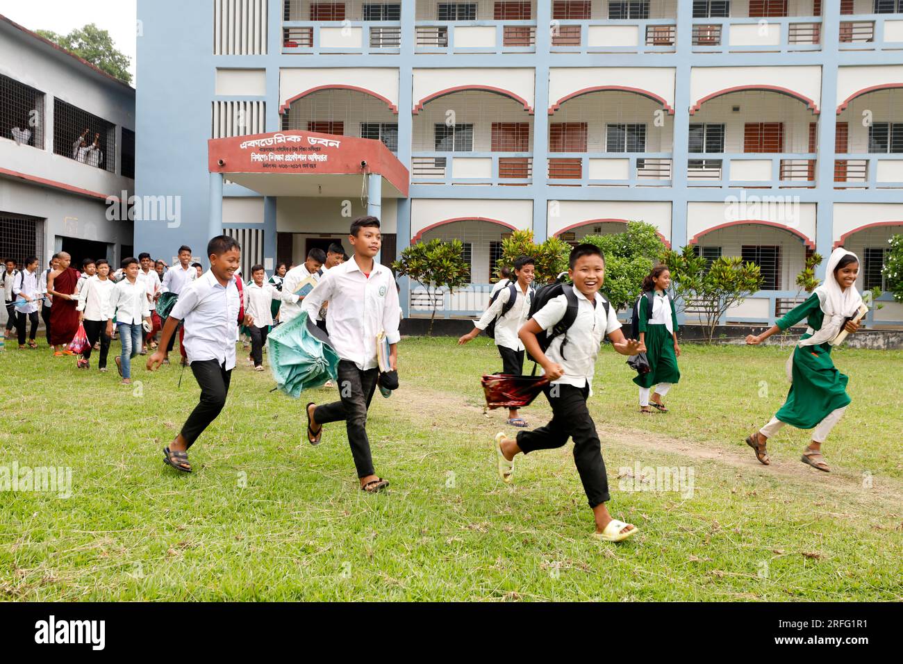 Bandarban, Bangladesh - July 27, 2023: The same educational curriculum ...