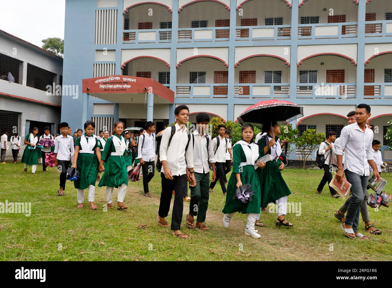 Bandarban, Bangladesh - July 27, 2023: The same educational curriculum ...