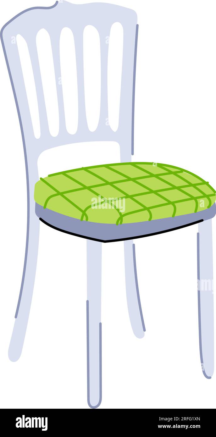 decor wooden chair cartoon vector illustration Stock Vector Image & Art ...
