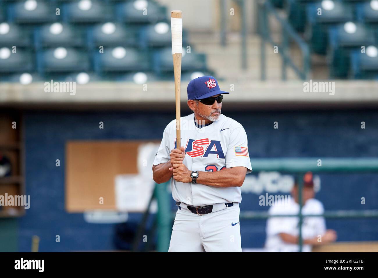USA Baseball Collegiate National Team coach Andy Stankiewicz (26) (USC ...