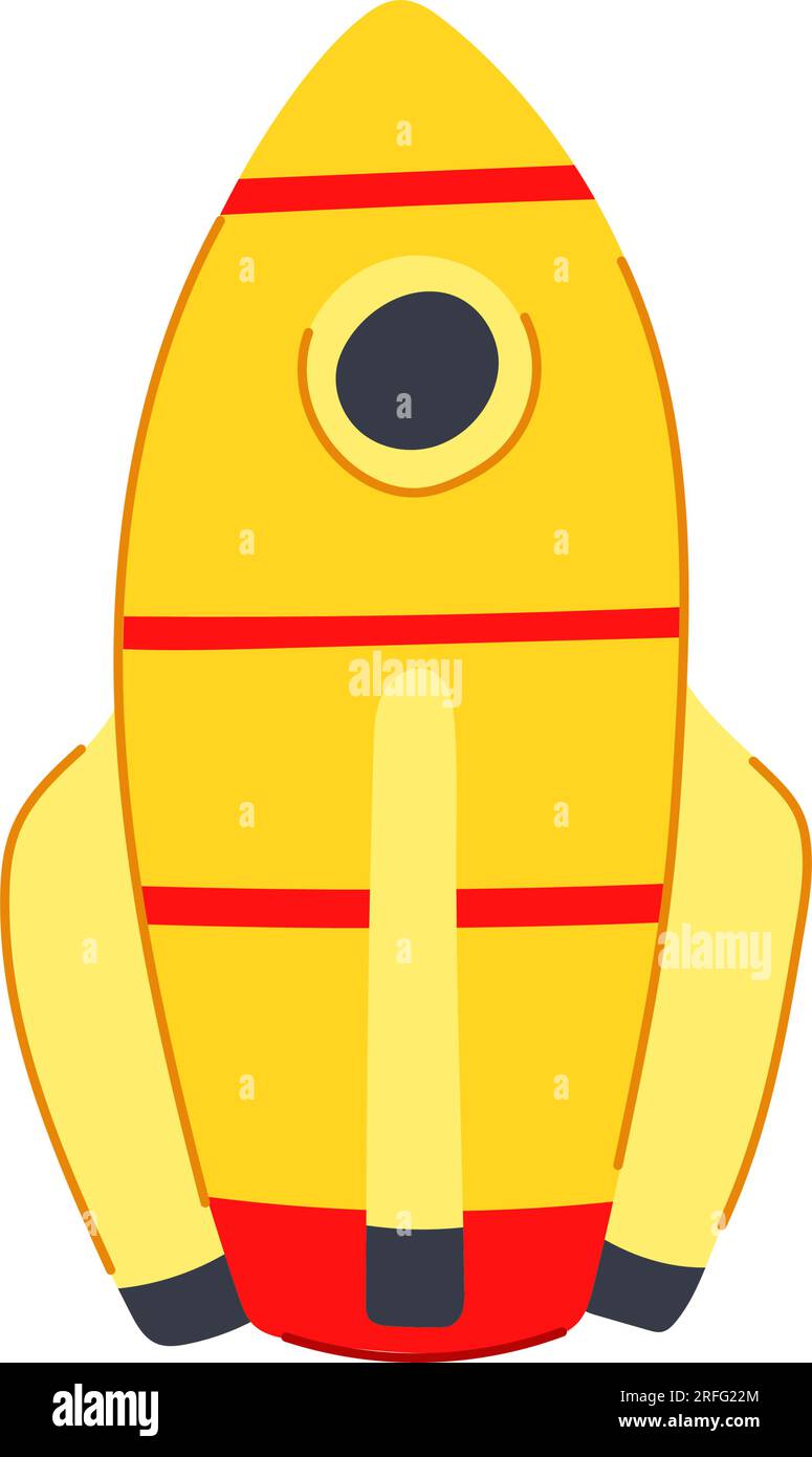 future rocket toy cartoon vector illustration Stock Vector Image & Art ...