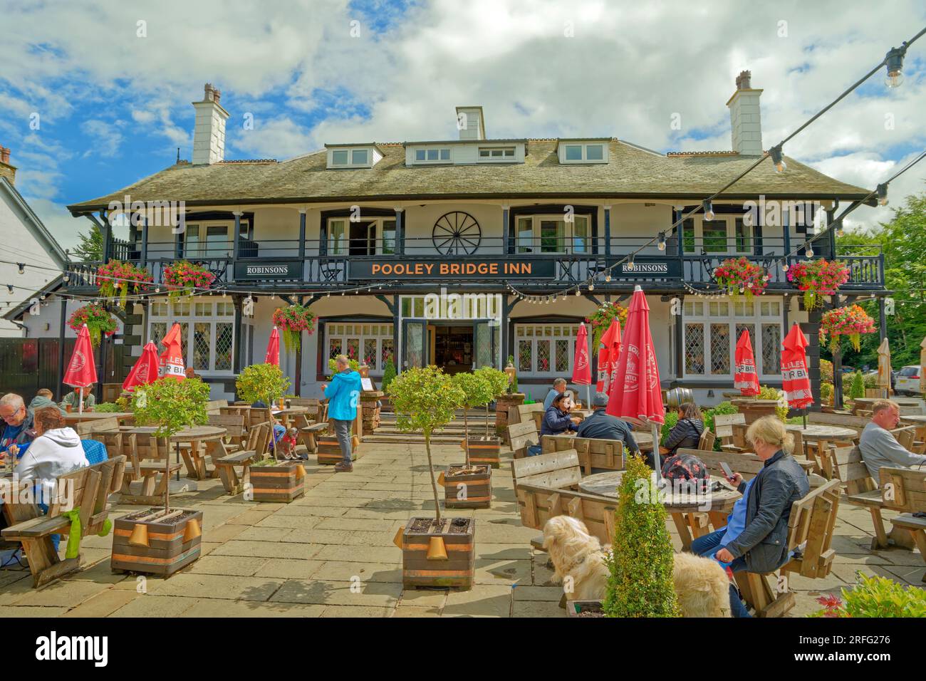 The Pooley Bridge Inn at Pooley Bridge on the Northern end of Ullswater ...