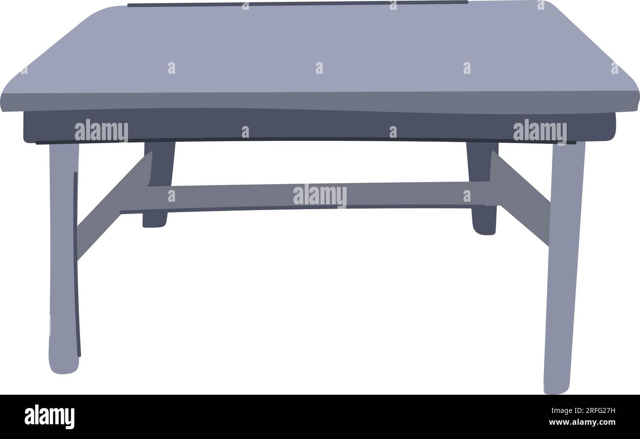 wooden table dining cartoon vector illustration Stock Vector Image ...