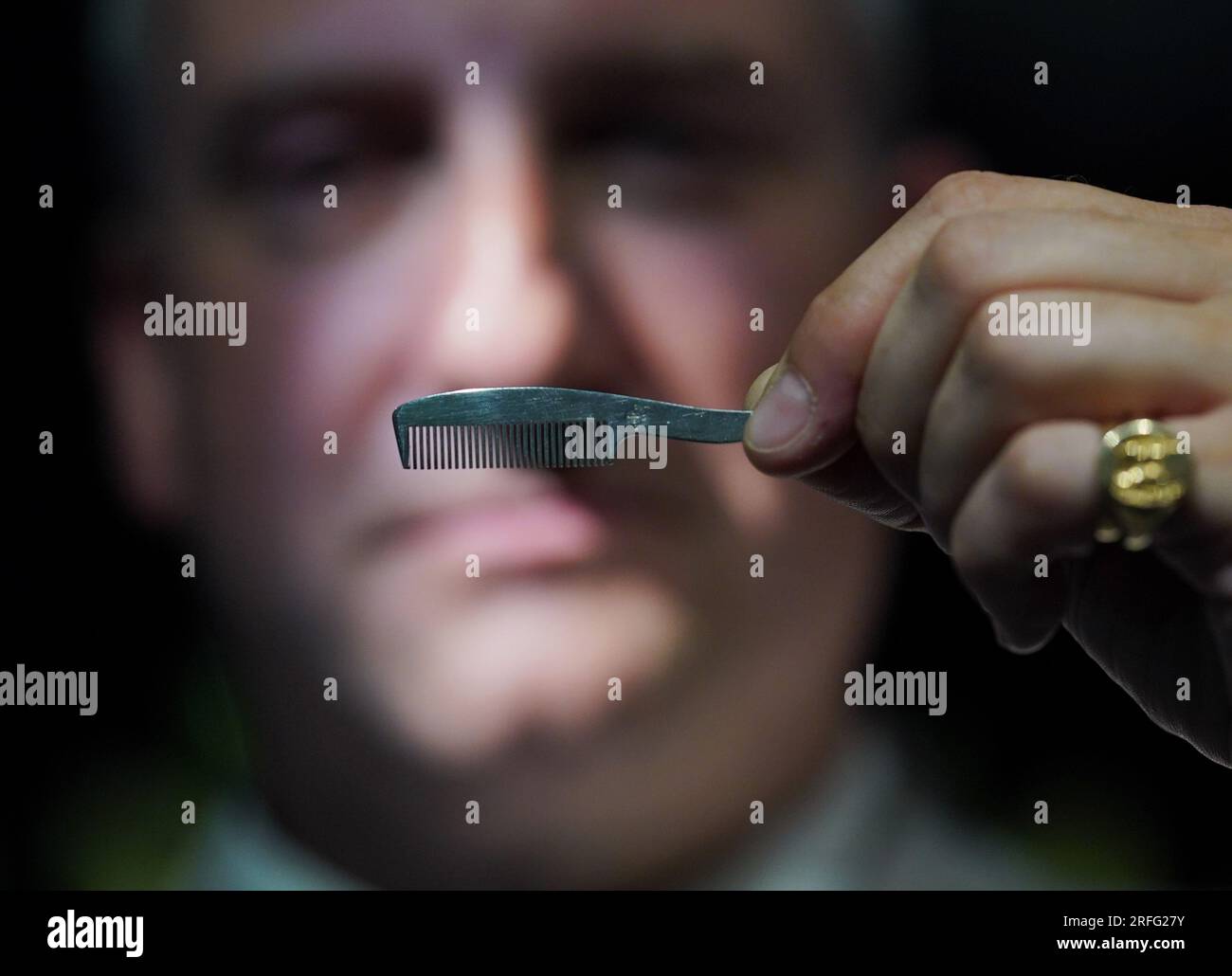 A silver moustache comb by Tiffany & Co., with an estimate of £400-600 ...