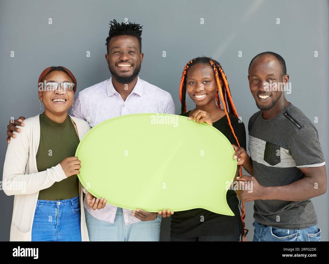 Speech bubbles, blank boards and signs held by voters with freedom of ...