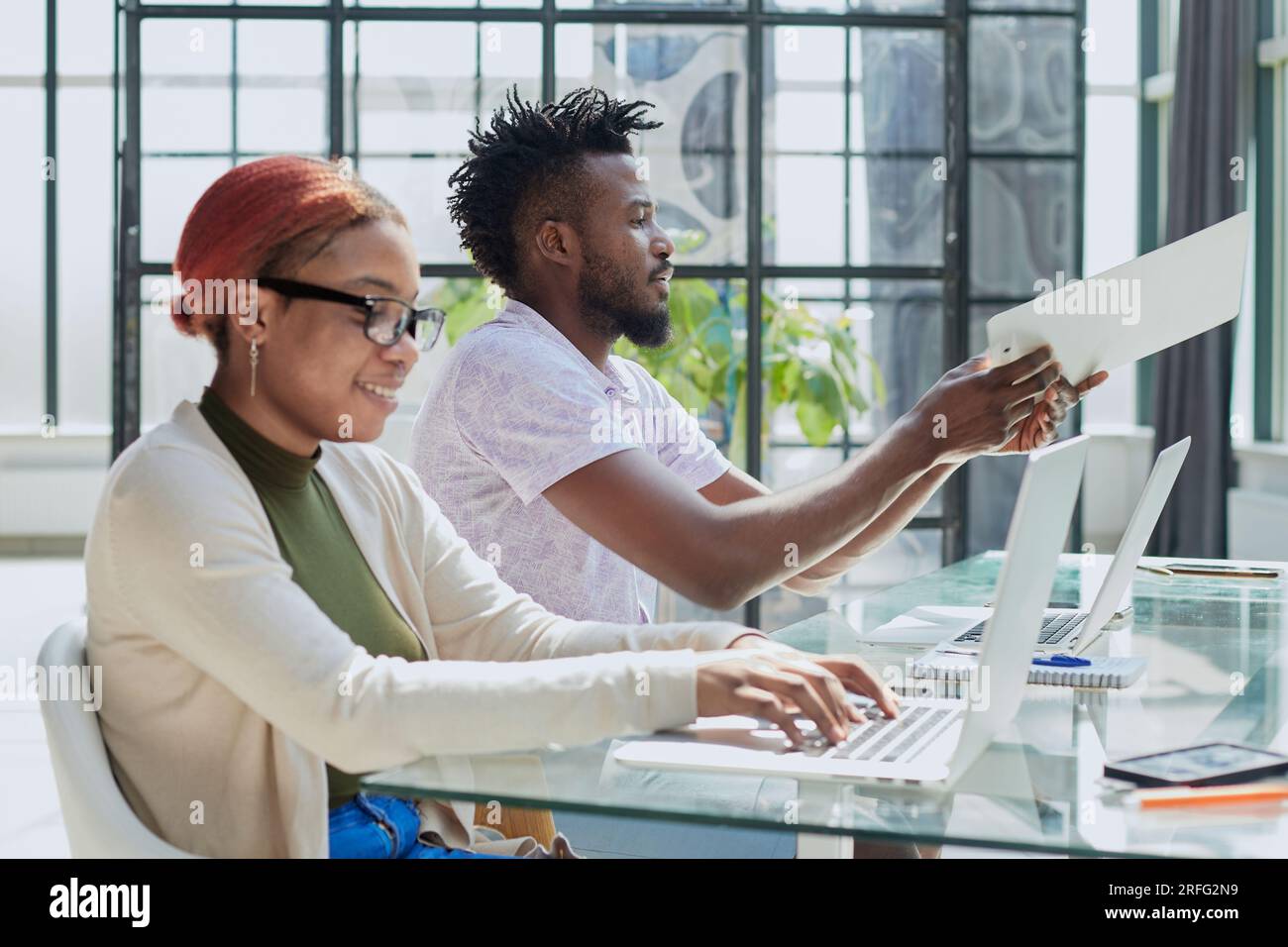 Group young students being hi-res stock photography and images - Alamy