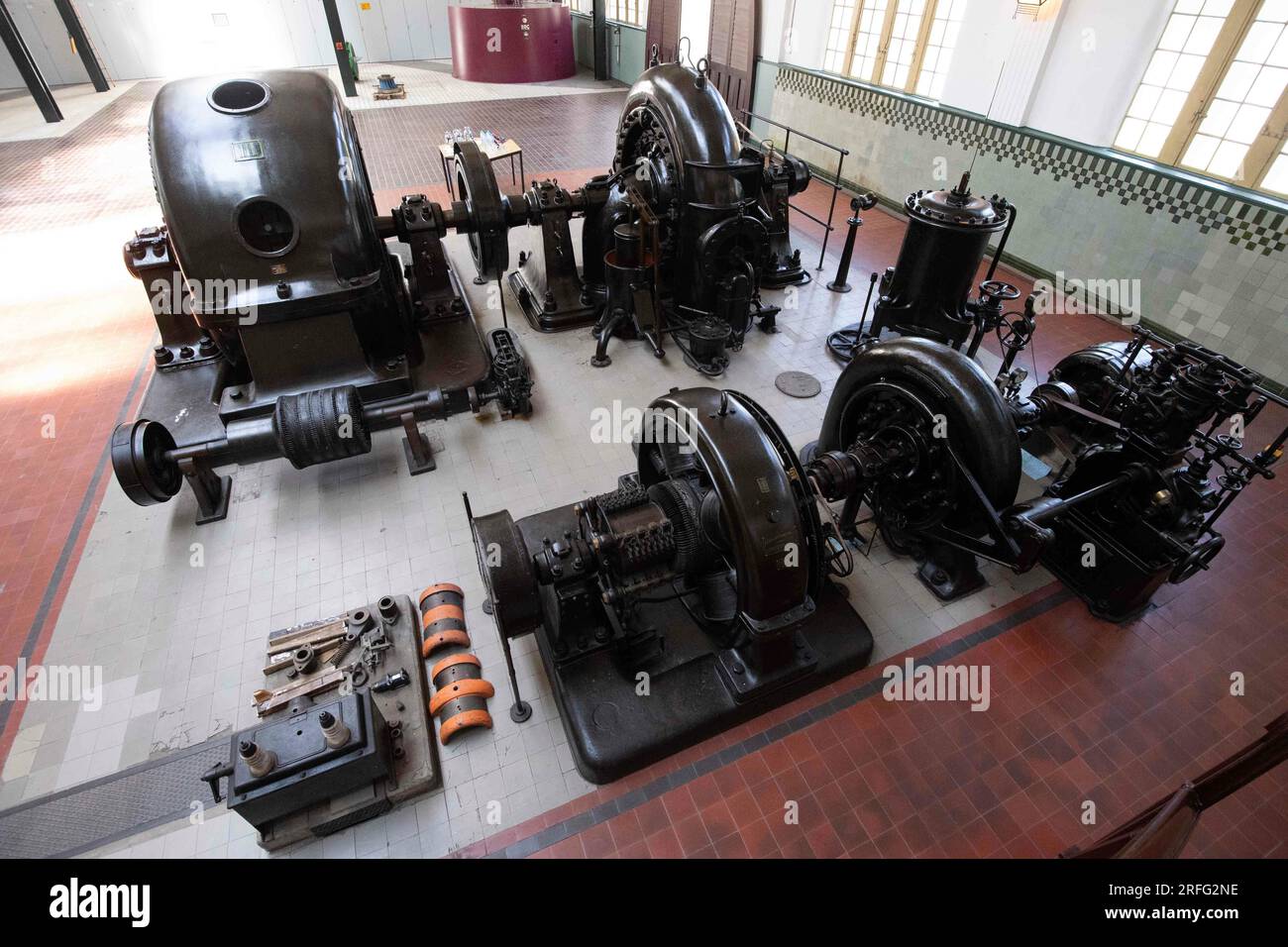 Heimbach, Deutschland. 02nd Aug, 2023. The hydroelectric power plant ...