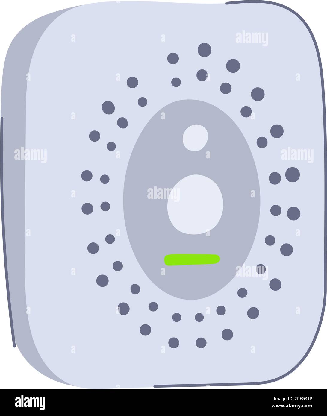 safety smoke detector cartoon vector illustration Stock Vector Image ...