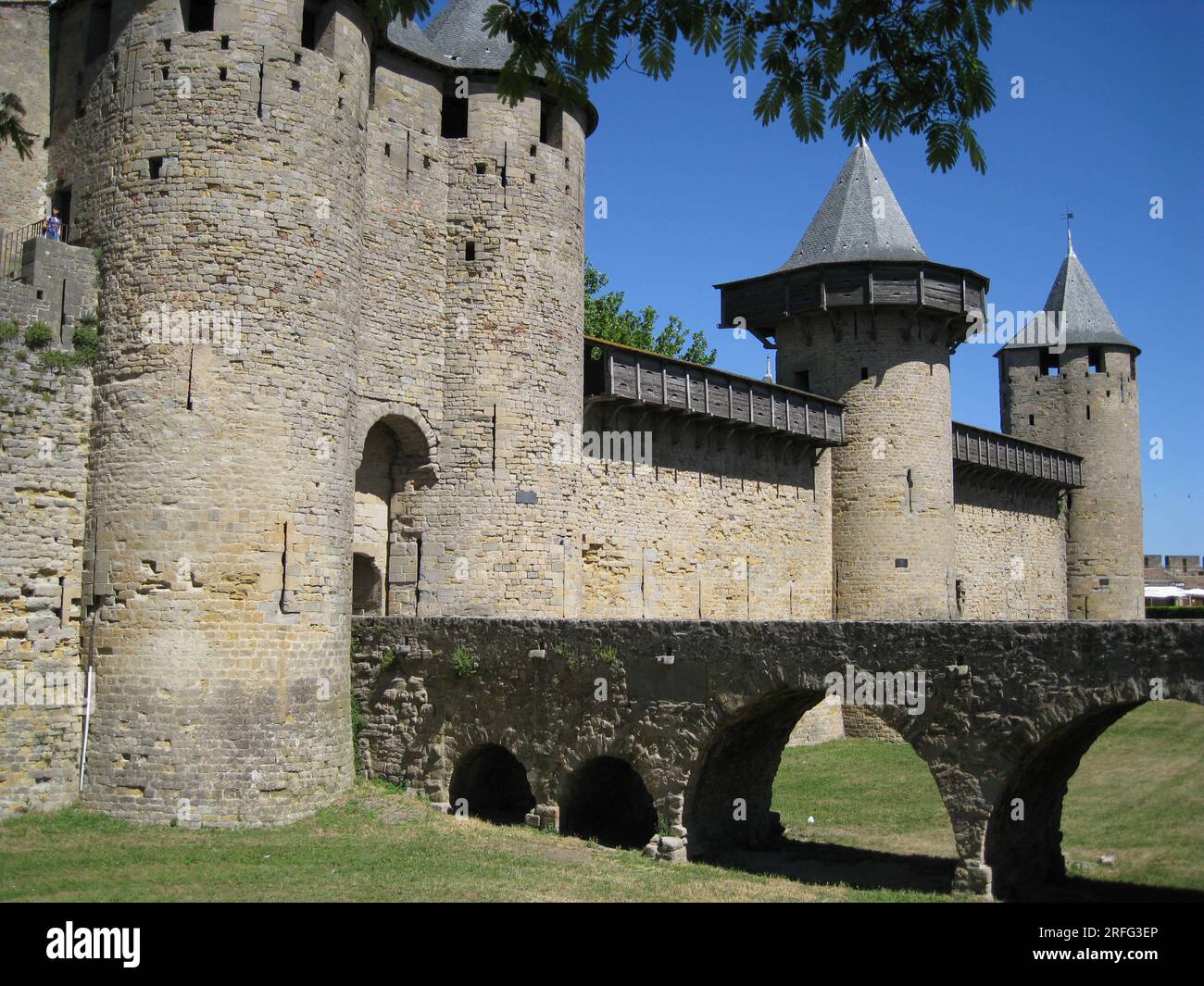 Old castle with a bridge Stock Photo - Alamy