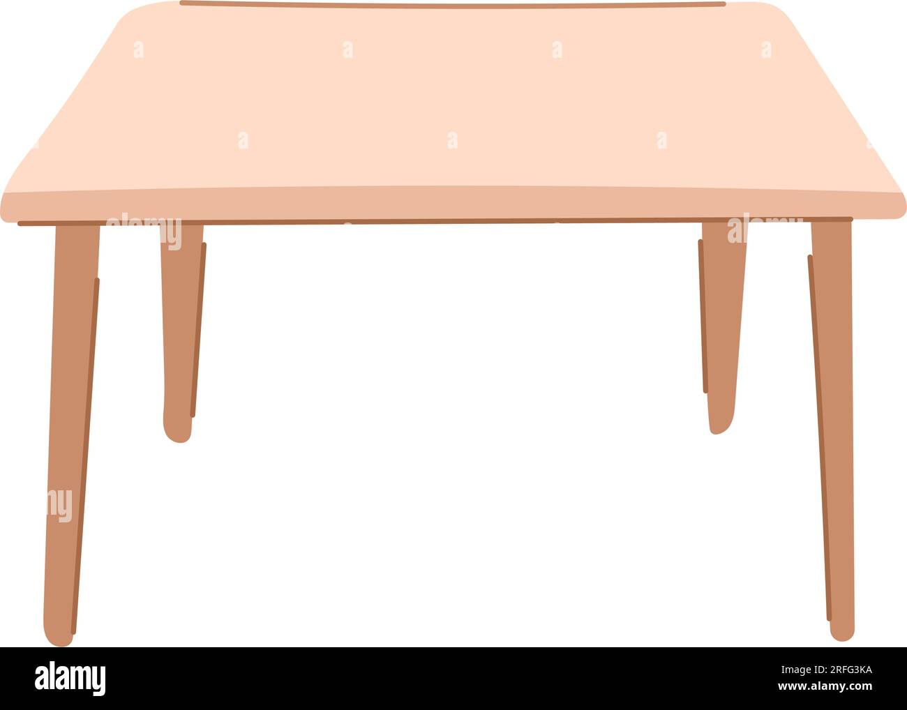 kitchen table dining cartoon vector illustration Stock Vector Image ...