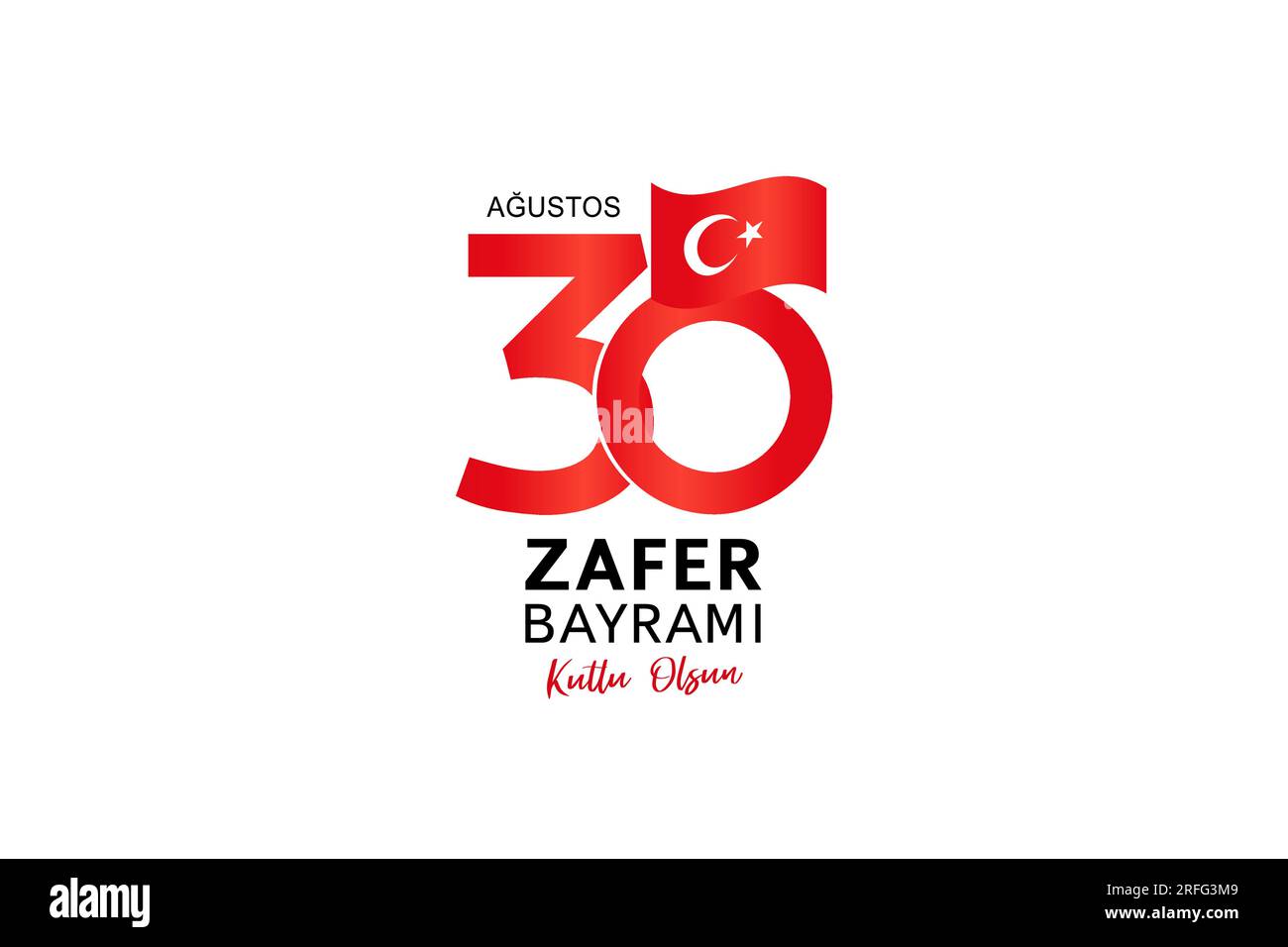 30 Augustos, Zafer Bayrami poster, Turkish lettering - August 30 ...