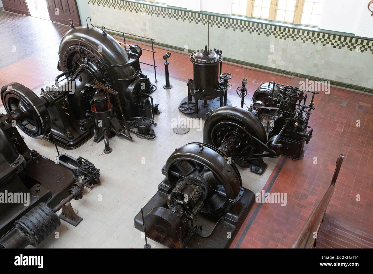 Heimbach, Deutschland. 02nd Aug, 2023. The Heimbach hydroelectric power ...