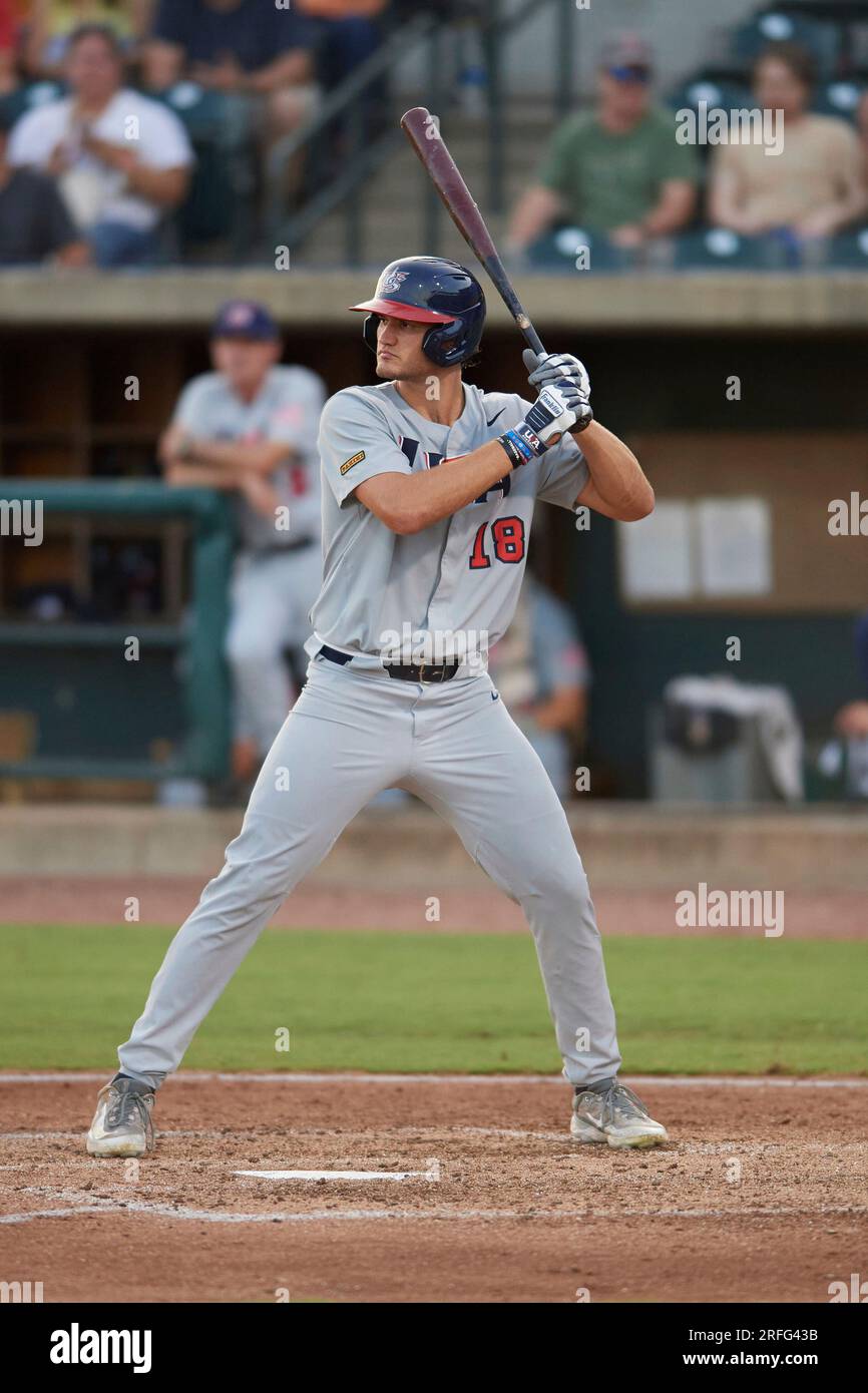 Jace LaViolette (18) (Texas A&M) of the USA Collegiate National Team at ...