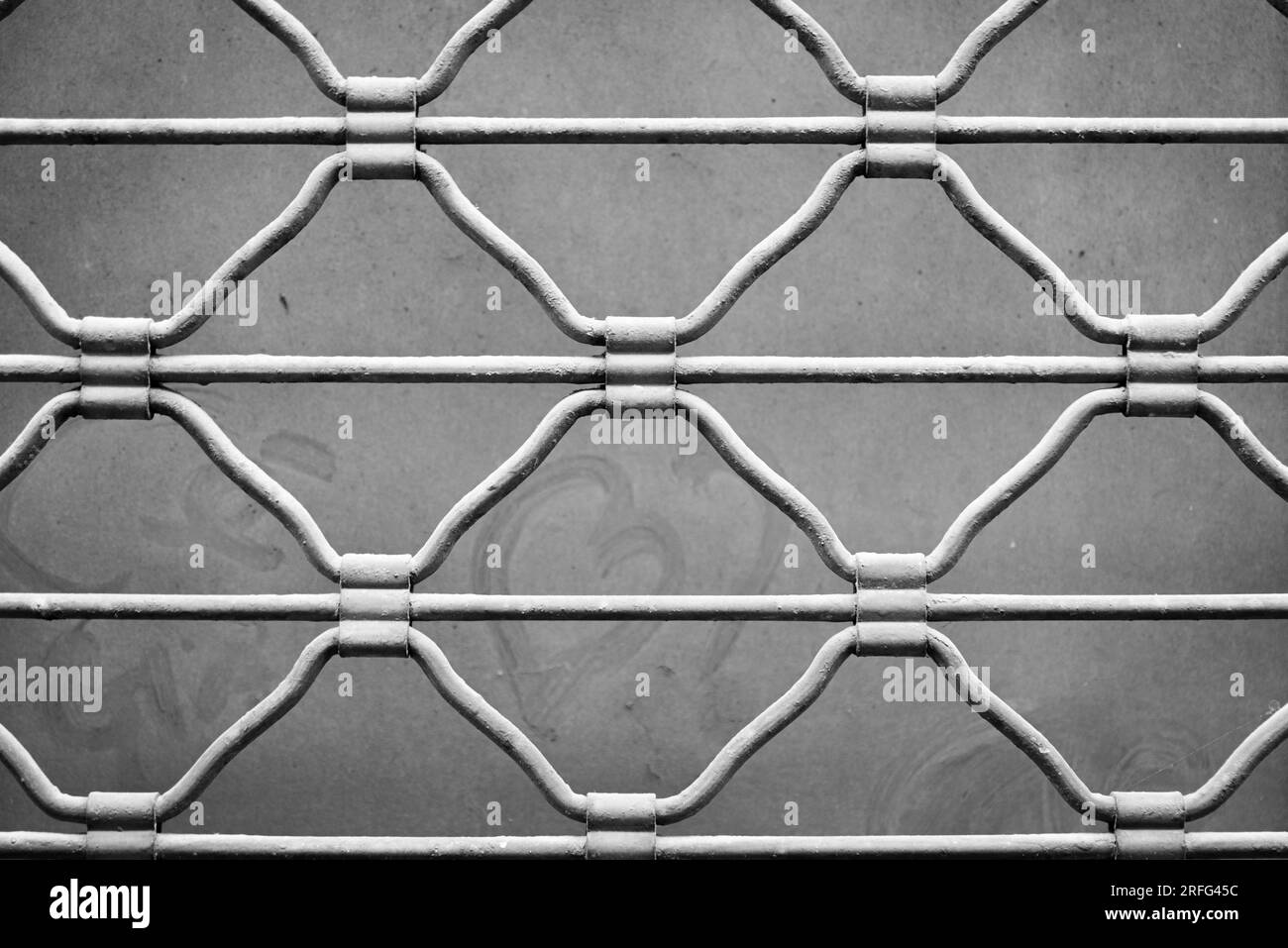 Paint metal gate Black and White Stock Photos & Images - Alamy