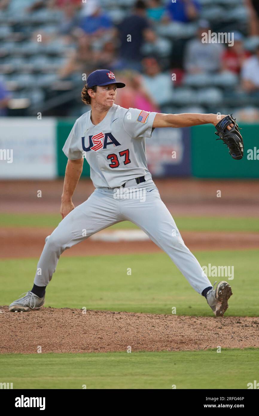 USA Baseball Collegiate National Team pitcher Matt Ager (37) (UCSB ...