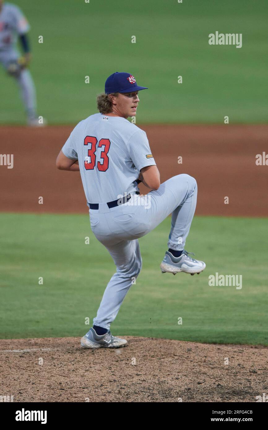 USA Baseball Collegiate National Team pitcher Hagen Smith (33 ...