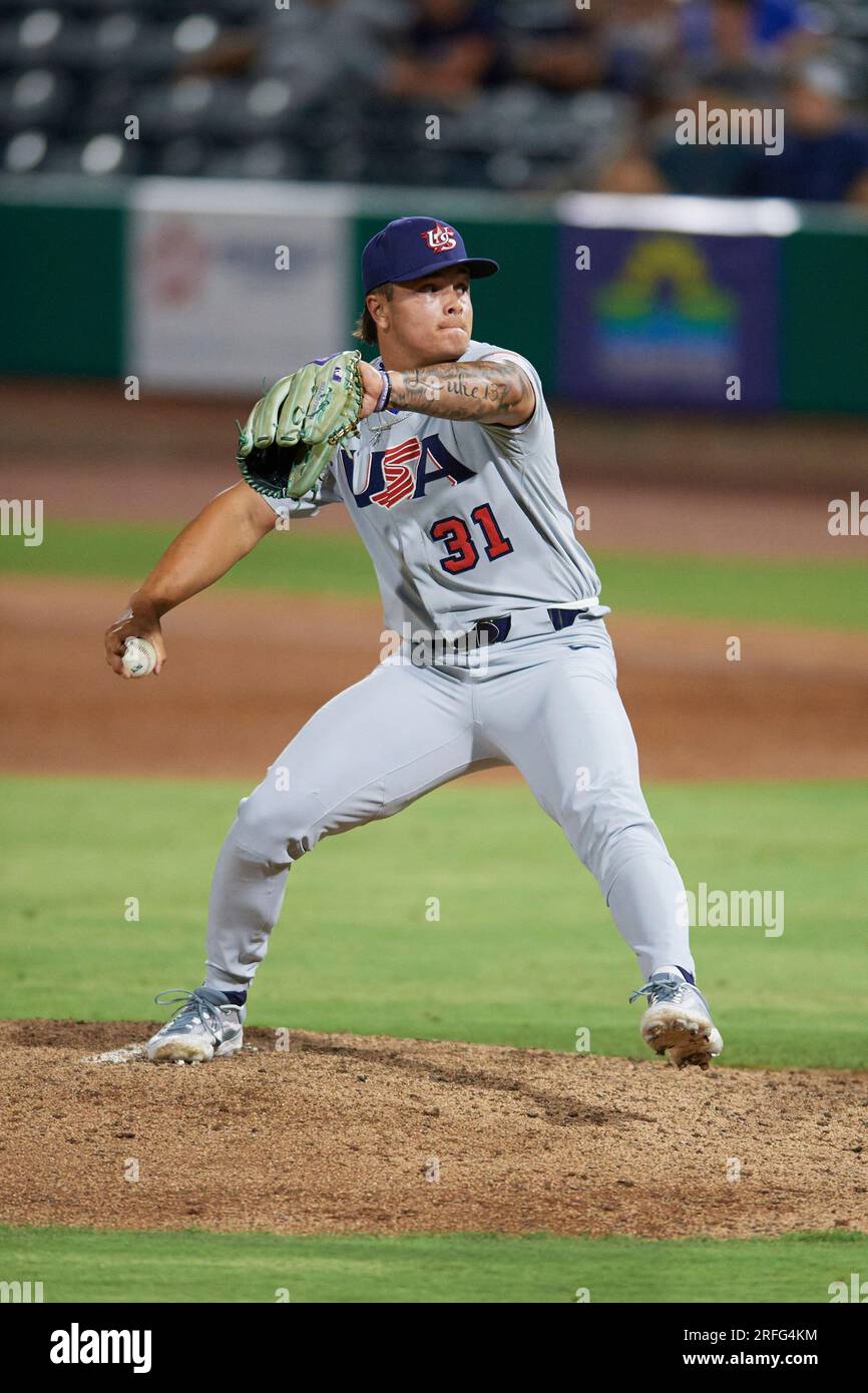 USA Baseball Collegiate National Team pitcher Tyson Neighbors (31 ...