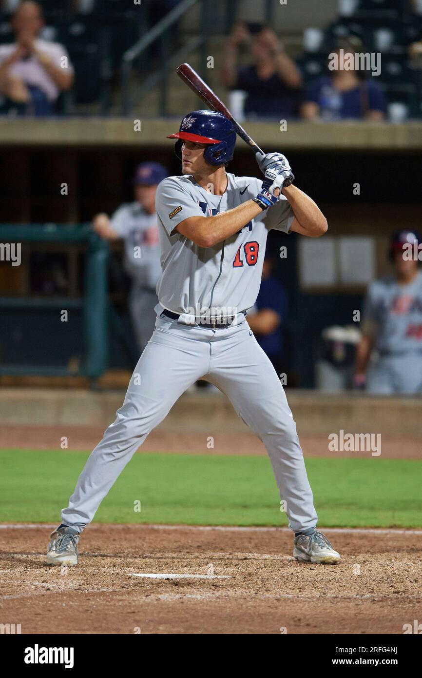 Jace LaViolette (18) (Texas A&M) of the USA Collegiate National Team at ...