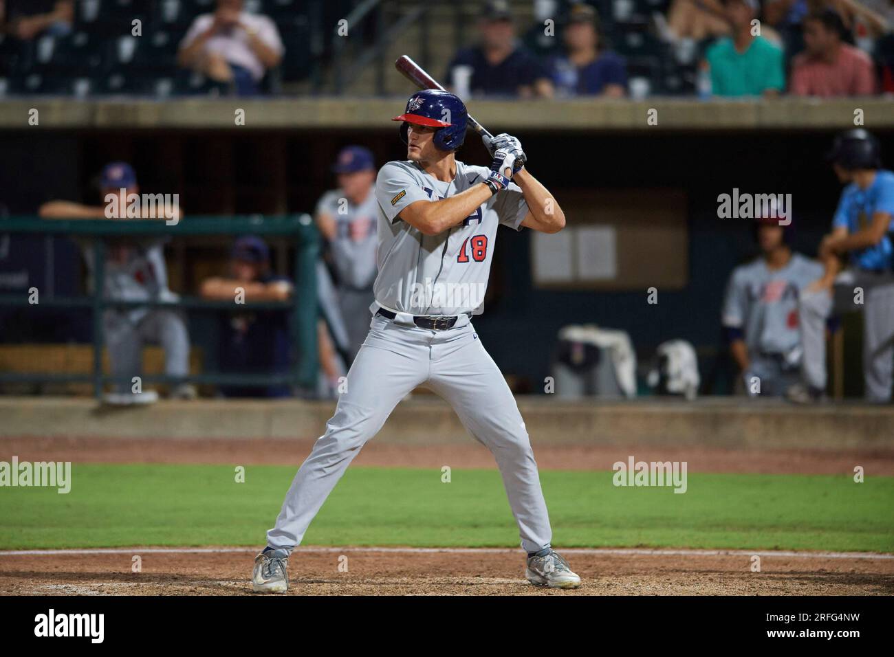 Jace LaViolette (18) (Texas A&M) of the USA Collegiate National Team at ...