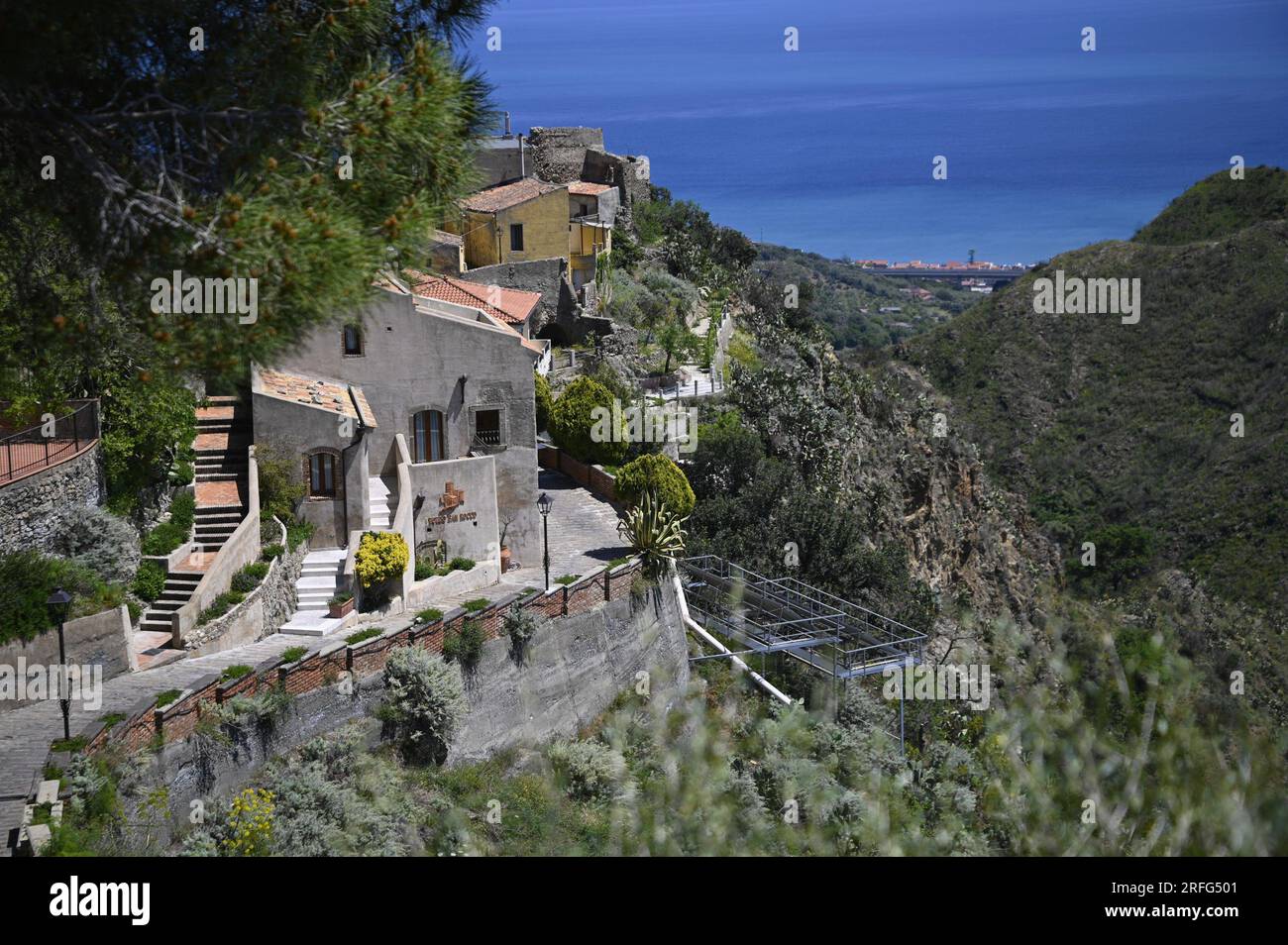 Landscape with scenic view of Borgo San Rocco a luxury resort in the ...