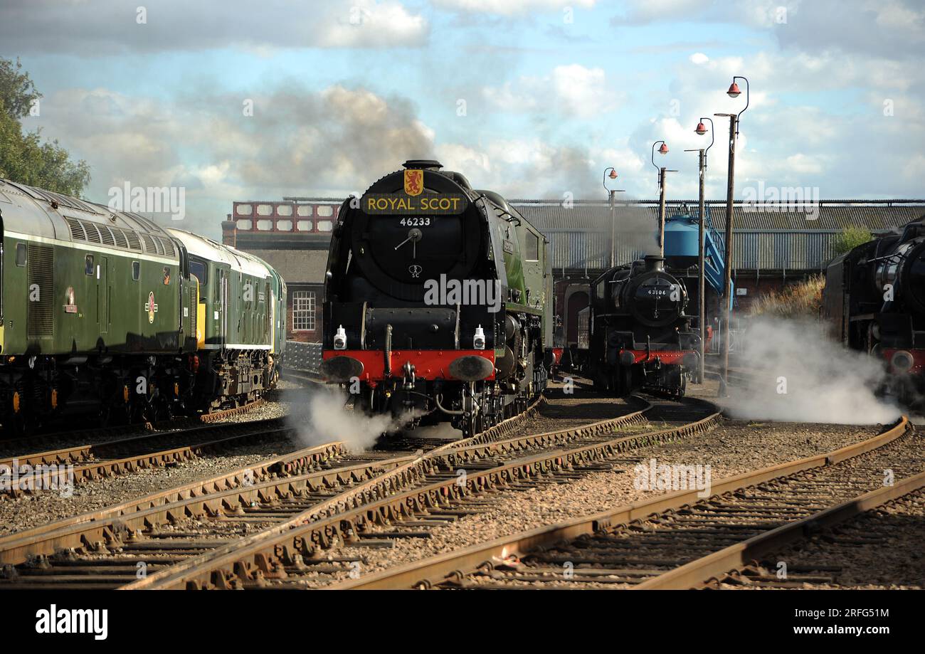 "Duchess of Sutherland" on shed at Barrow Hill with "43106" and "45305 ...