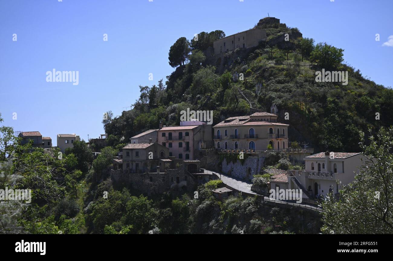 Rural landscape with scenic view of Monte Calvario an ancient hermitage ...
