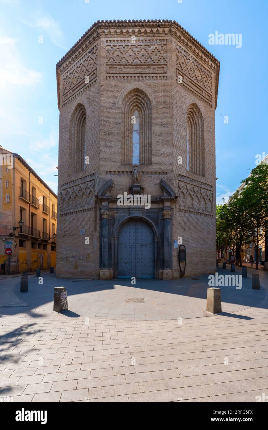 Church Santa María Magdalena built in the 14th century in Mudéjar style ...