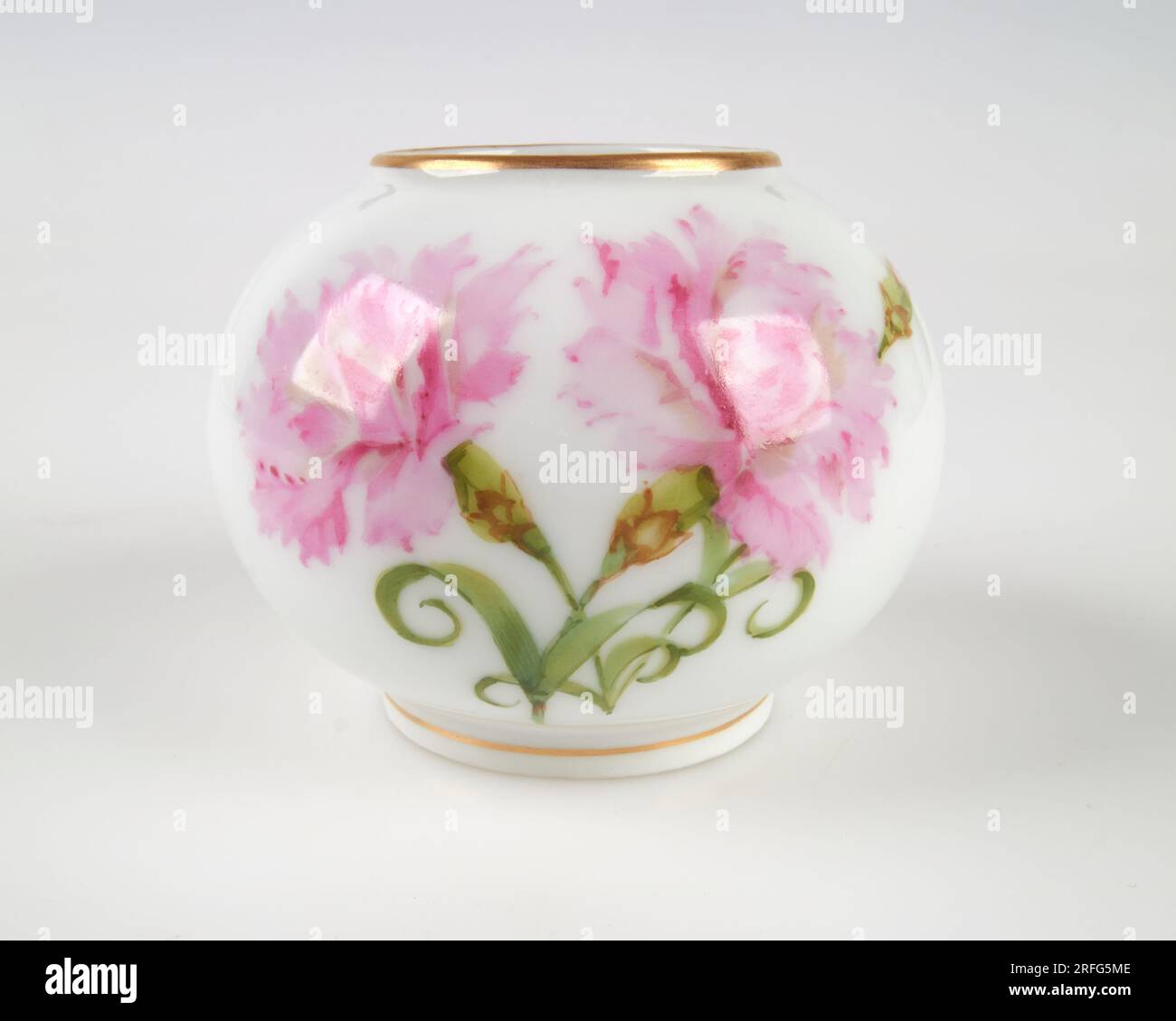 Antique Royal Copenhagen hand painted carnation porcelain posy vase ...