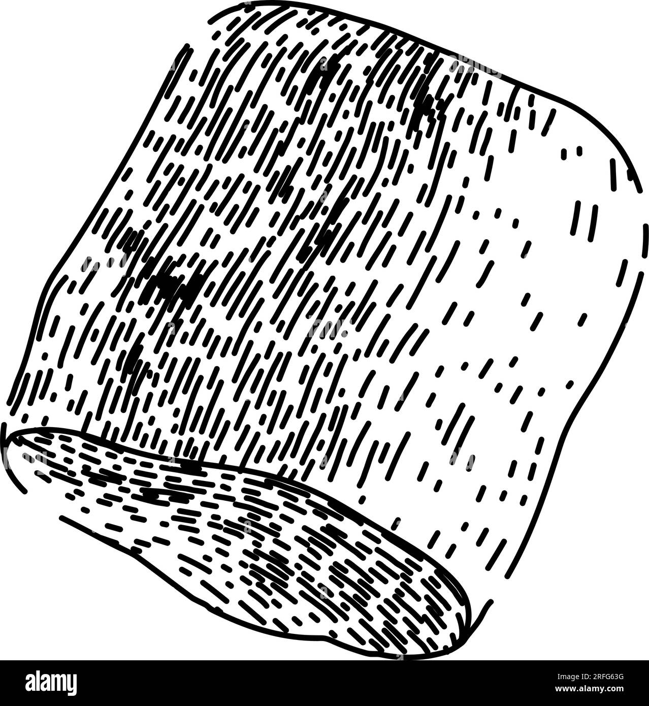 dessert marshmallow candy sketch hand drawn vector Stock Vector Image ...