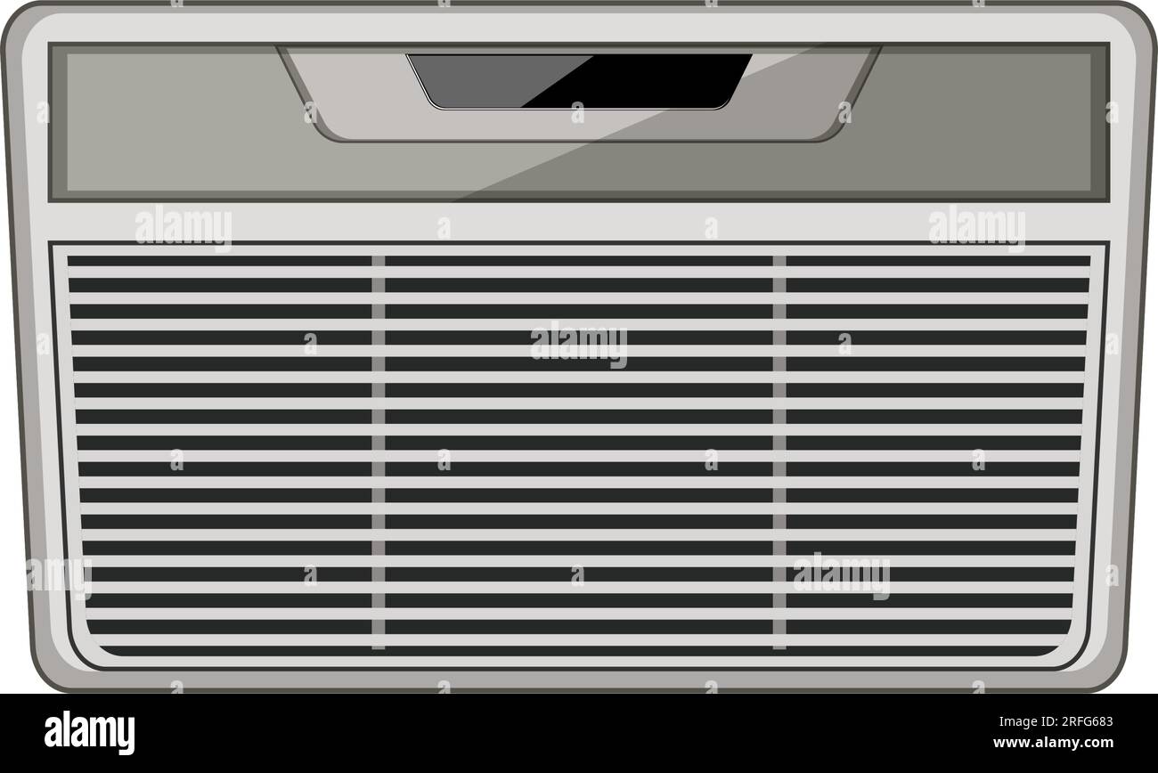 cool air conditioner cartoon vector illustration Stock Vector Image ...