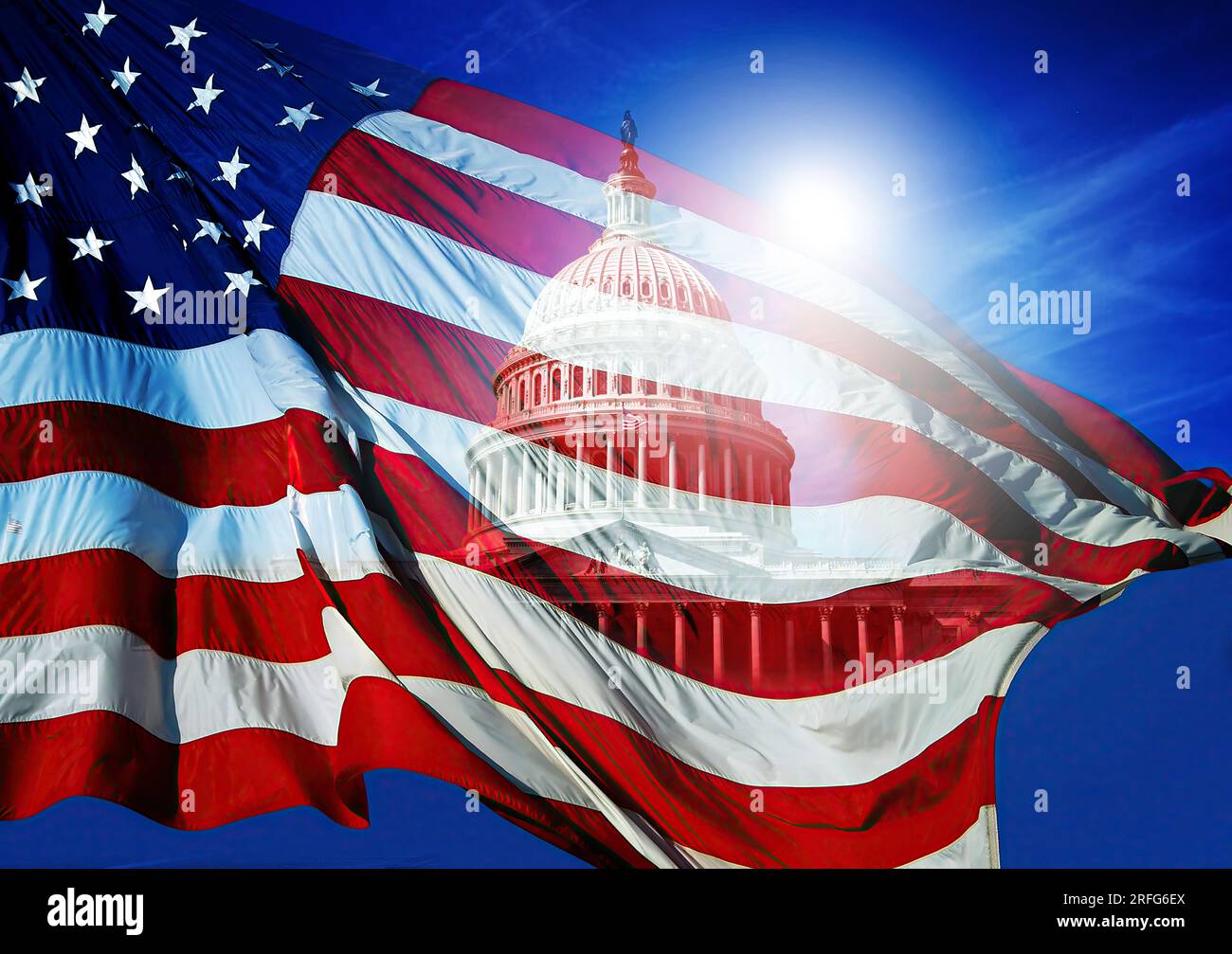 Red power flag hi-res stock photography and images - Alamy