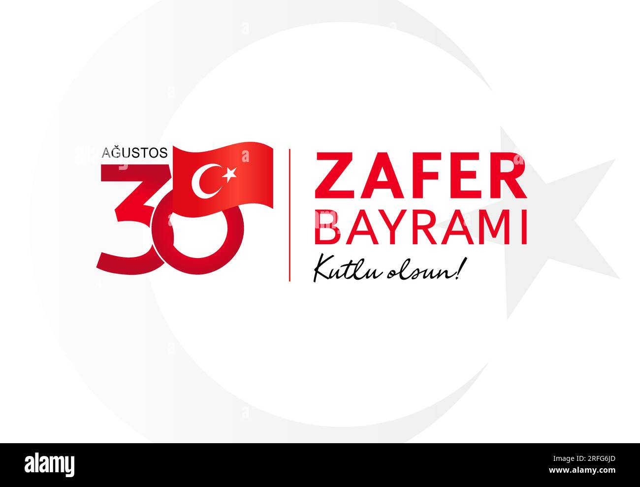 30 Augustos, Zafer Bayrami poster, Turkish lettering - August 30 ...